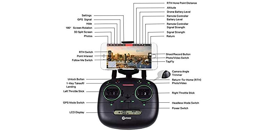 Contixo F18 2K Drone with UHD Camera (Open Box)