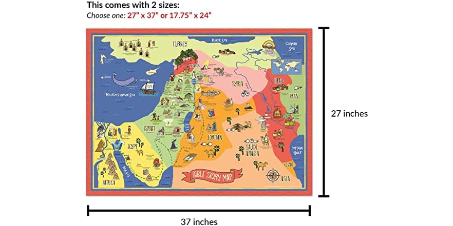 Bible Story Map Poster
