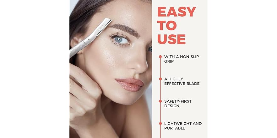 Reusable Metal Eyebrow Razor 2 Pack