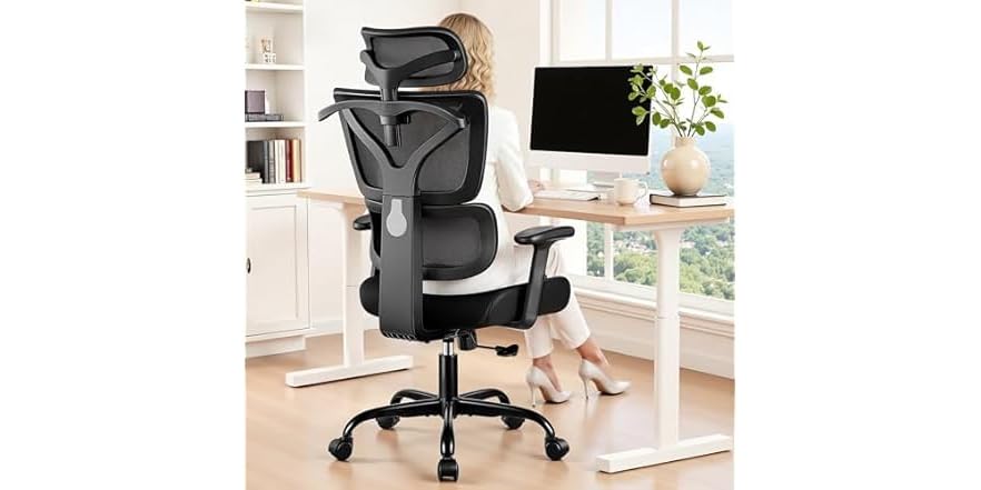 Ergonomic Office Chair High Back Desk Chair with Lumbar Supp (Open Box)