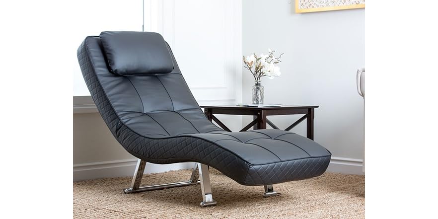 Morgan Black Euro Lounger Chair