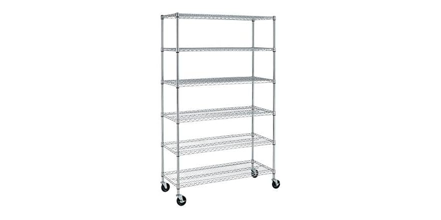6000 LBS 6 Tier Wire Shelving Rack