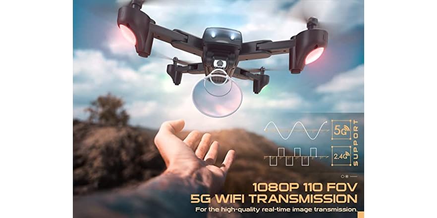 Snaptain SP500 Foldable GPS FPV Drone