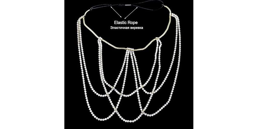 2 Pack Sparkly Thigh Chains for Women