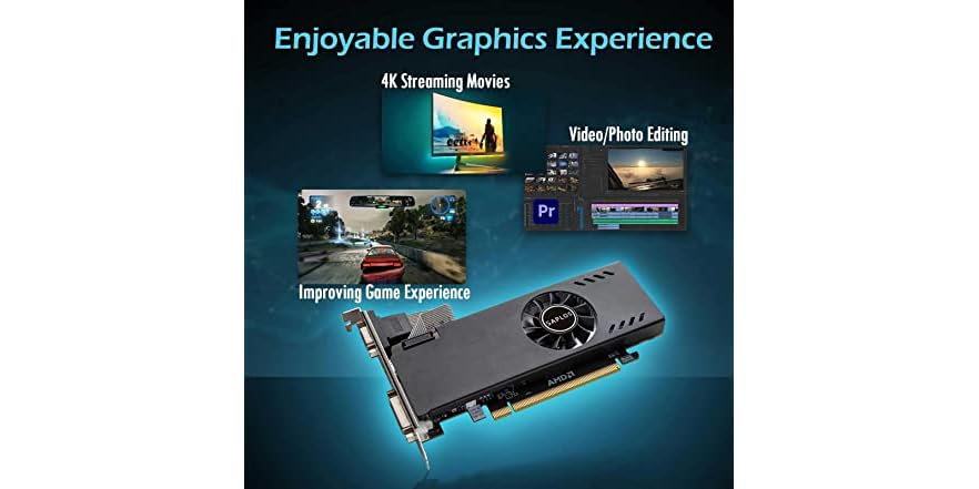 SAPLOS Radeon RX 550 Low Profile Graphics Card