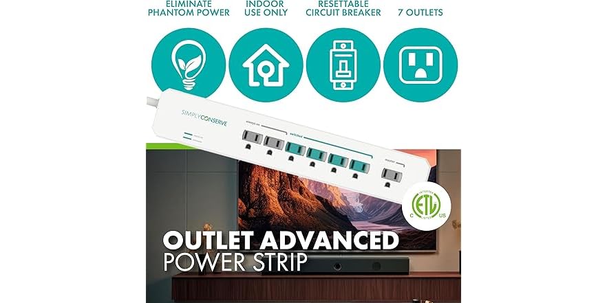 Simply Conserve Power Strip