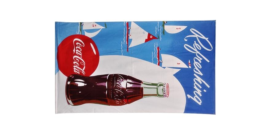 Coke® Sailboat 40x70 Beach Towel