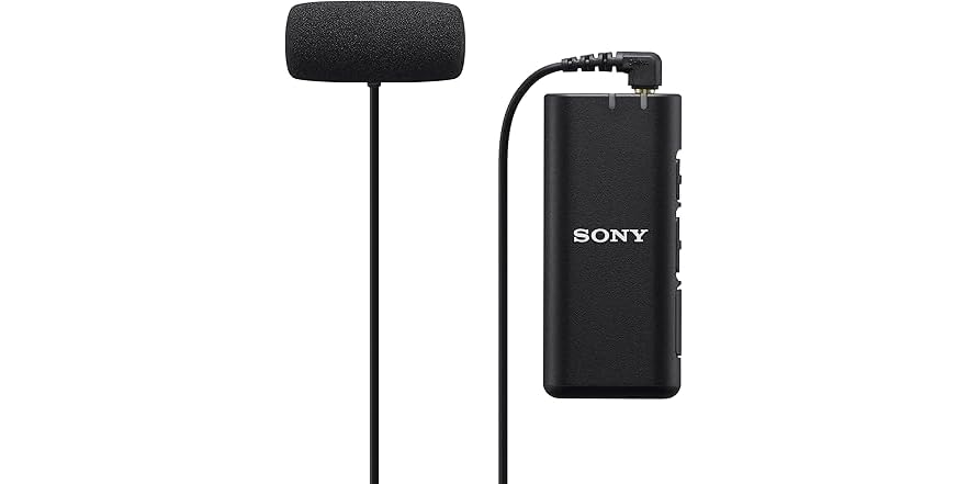 Sony Ecm-Lv1 Black Lavalier/Lapel Microp