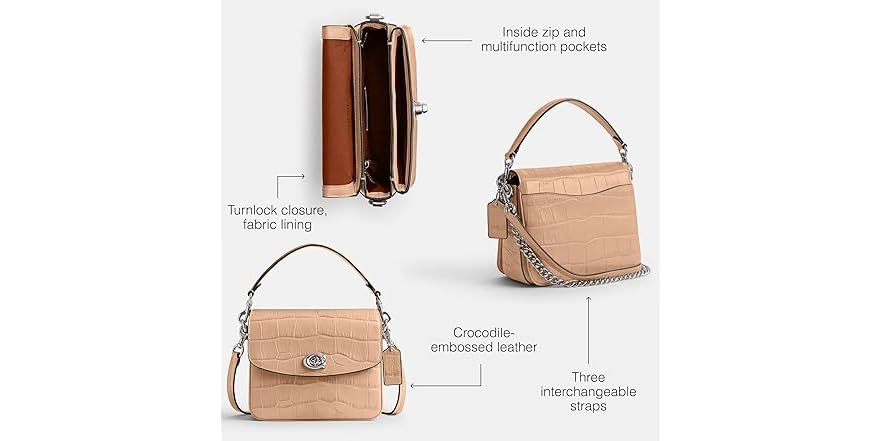Coach Embossed Croc Cassie Crossbody 19