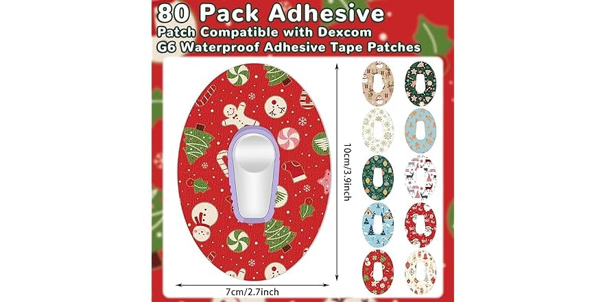 80 Adhesive Patches for Dexcom Sensors