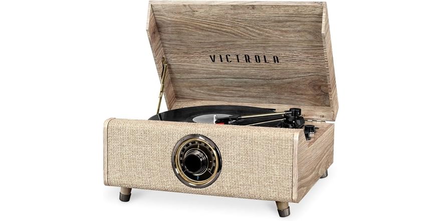 (NEW) Victrola 4-in-1 Highland Bluetooth Record Player