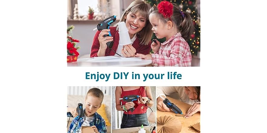 TILSWALL 60W Hot Glue Gun w/3 Glue Sticks