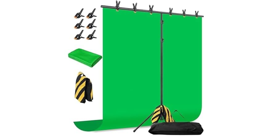 Coliflor Green Screen Backdrop with Stand