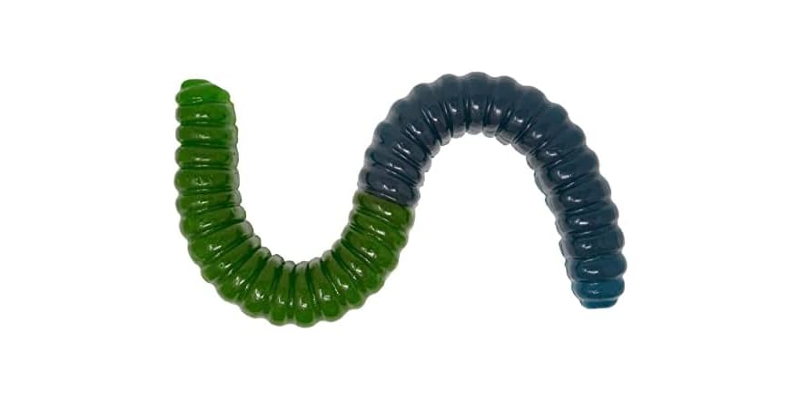 Giant Gummy Worm, Blue Raspberry + Green Apple