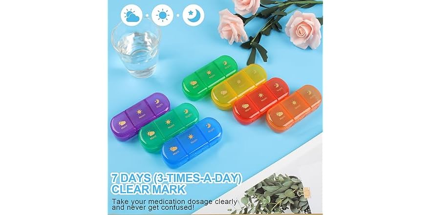 Large Weekly Pill Travel Organizer
