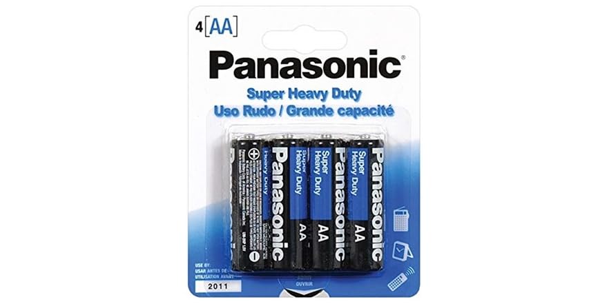 (4 Pack) Panasonic AA Battery