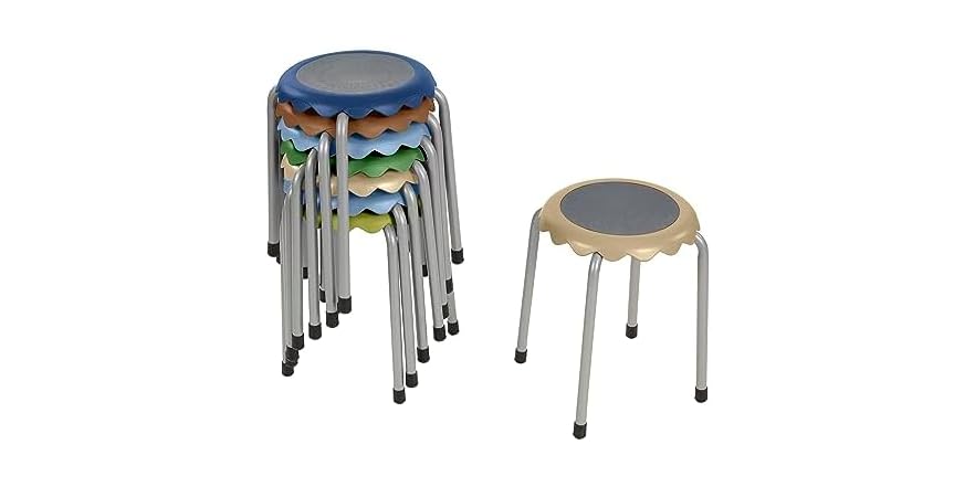 ECR4Kids Daisy Stackable Stool Set