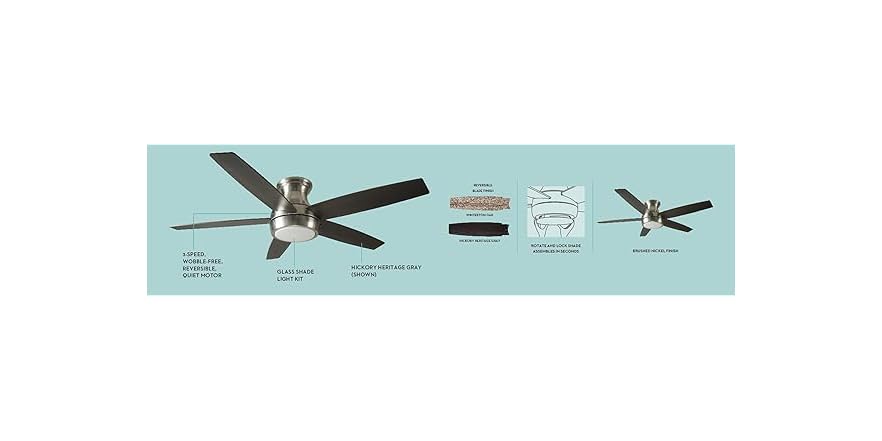 Good Housekeeping 52" 5 Blade Ceiling Fan
