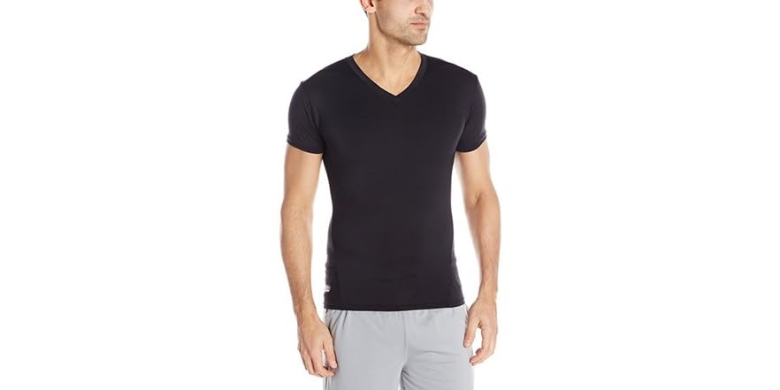 UA Men's Tac HeatGear Compression V-Neck