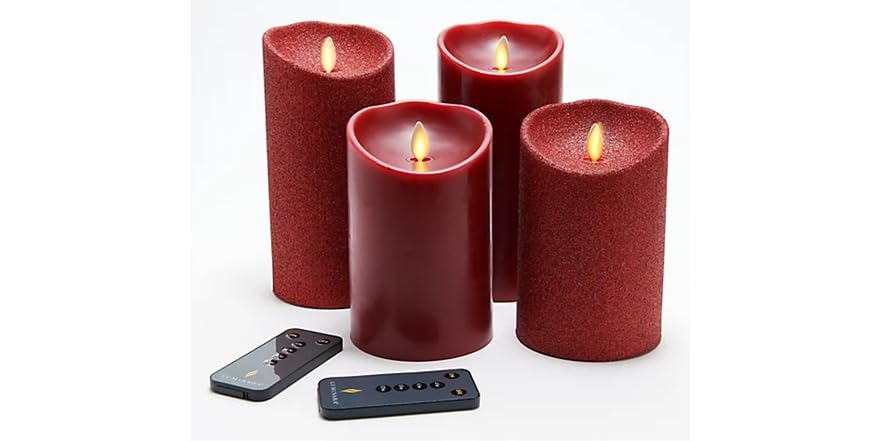 Luminara Flameless 4-Pack Candle Set