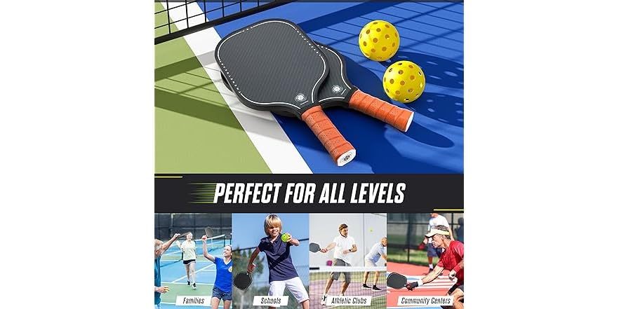 Net Beast Pickleball Paddles Set of 2 Fiberglass