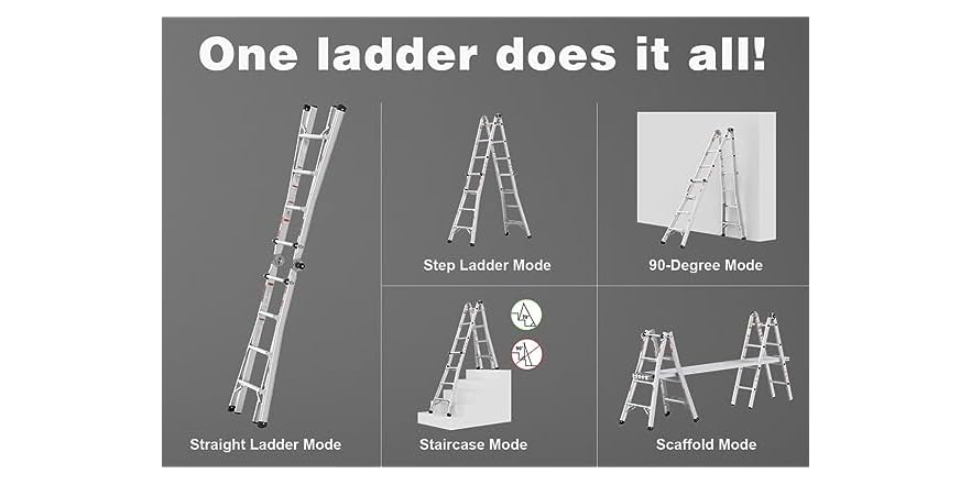 Moonsteps Multifunctional 4 Step Ladder
