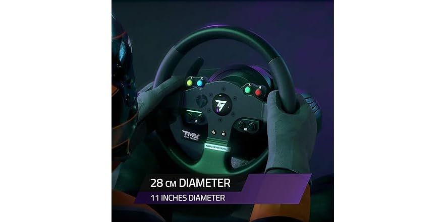 (NEW) ThrustMaster TMX Racing Wheel w/ force feedback & racing pedals ...