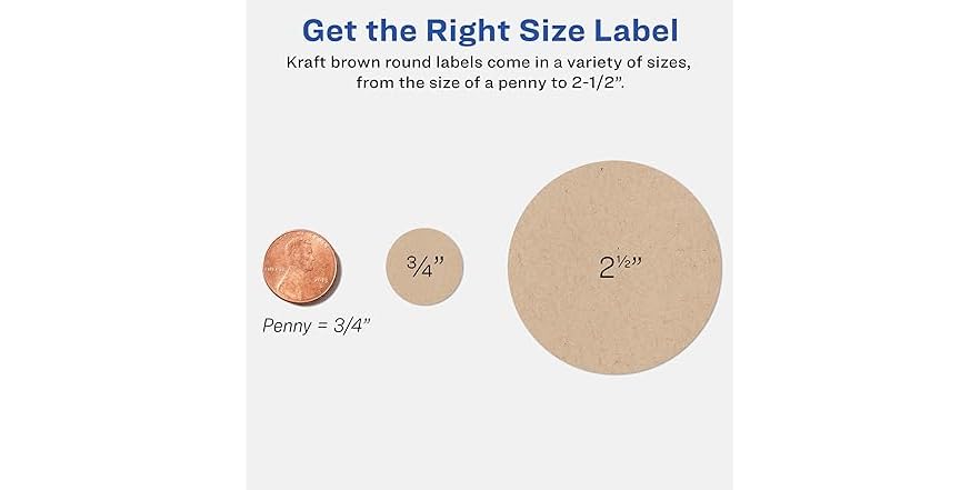 Avery Round Labels, 2.5" Diam 225ct