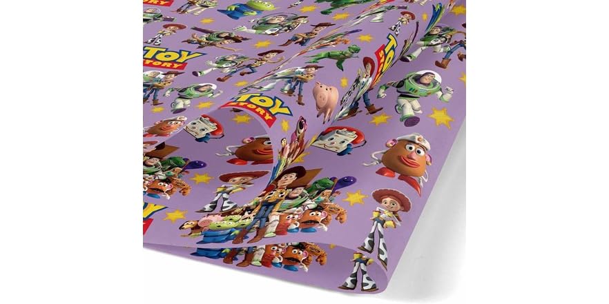 5 Pcs Toy Story Wrapping Paper 20x30"