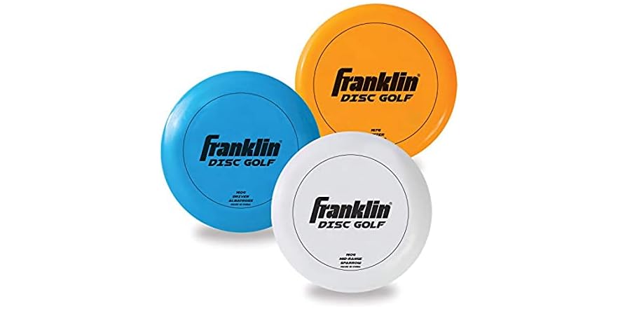 Franklin Sports Disc Golf - 3 Disc Pro Set