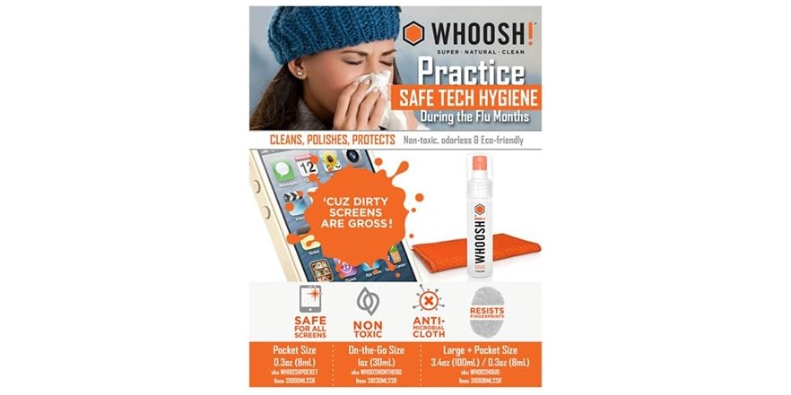 On the Go WOOSH! Screen Cleaner