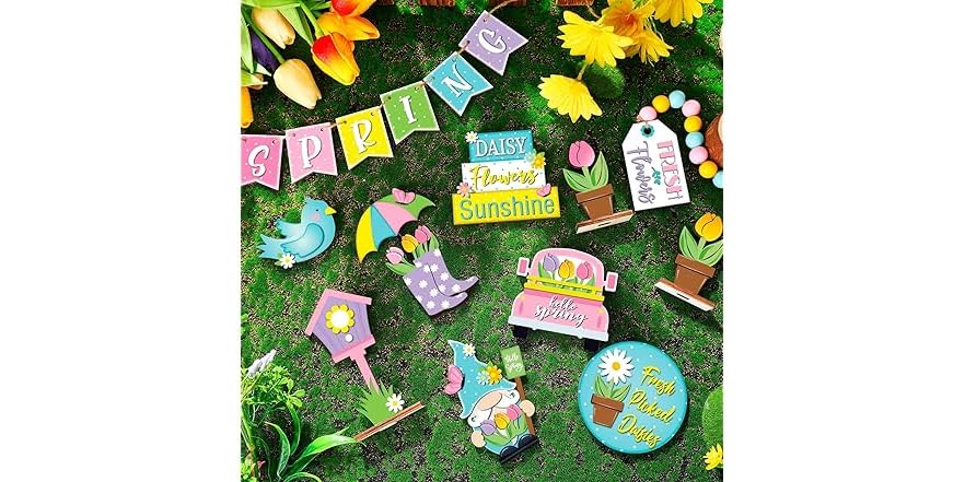 21 PC Spring Themed Table Decor Set