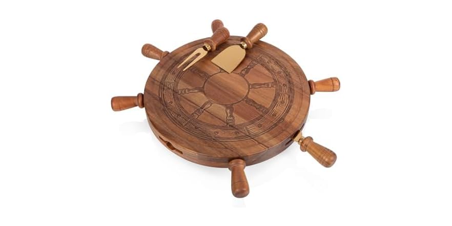 PICNIC TIME Helmsman Lazy Susan Cheese Board