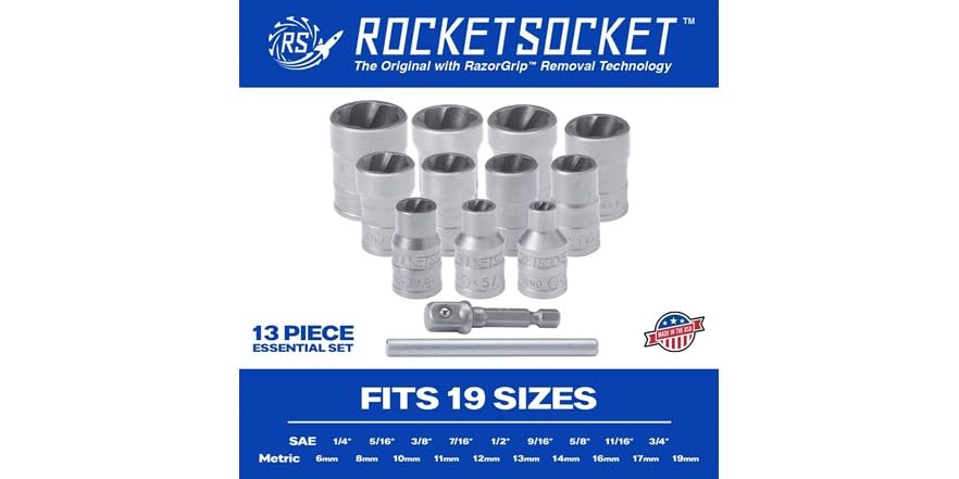RocketSocket Extraction Socket Set