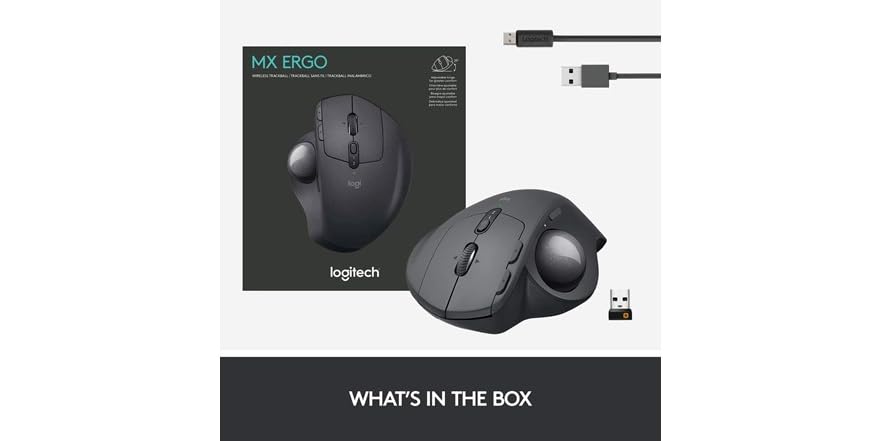 Logitech MX Ergo Wireless Trackball Mouse