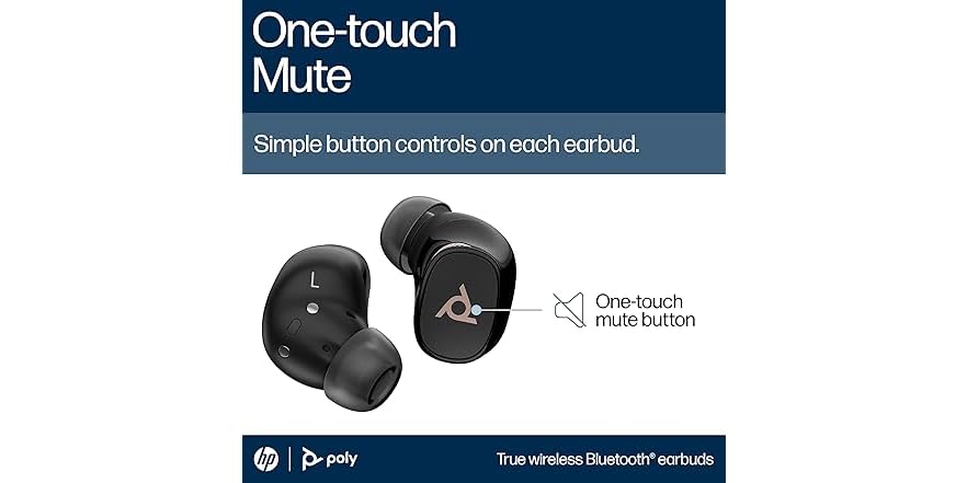(NEW) Poly Voyager Free 20 – ANC Wireless Earbuds