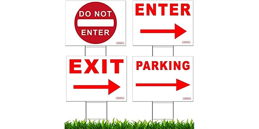 Traffic Sign Kit with Stands