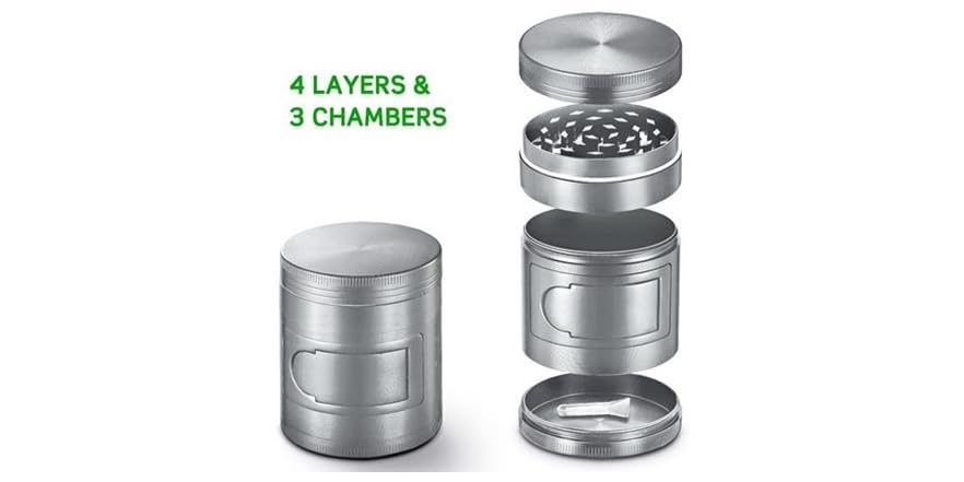 5-Piece Titanium Herb Grinder, Your Choice