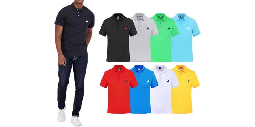 4 Pack - Pacific Polo Club Cotton Shirts
