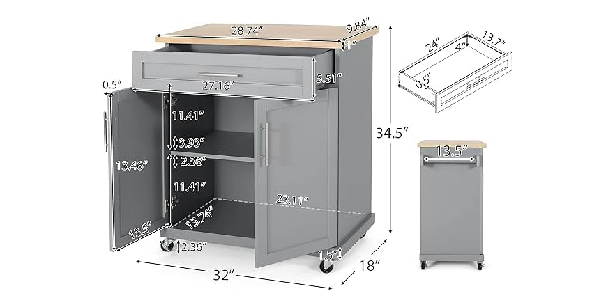 Christopher Knight Home Batavia Kitchen CART