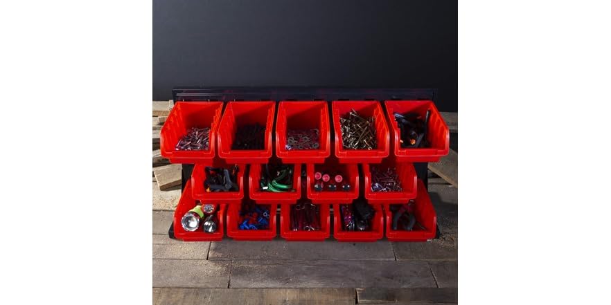 Stalwart 15 Bin Storage Rack Organizer