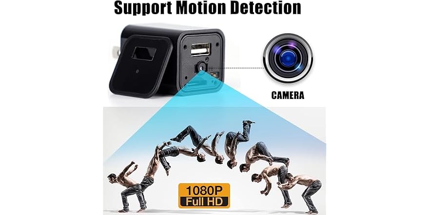 HD 1080P Nanny Cam Wall Outlet Charger
