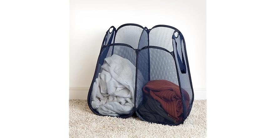 Smart Design 2-Compartment Hamper