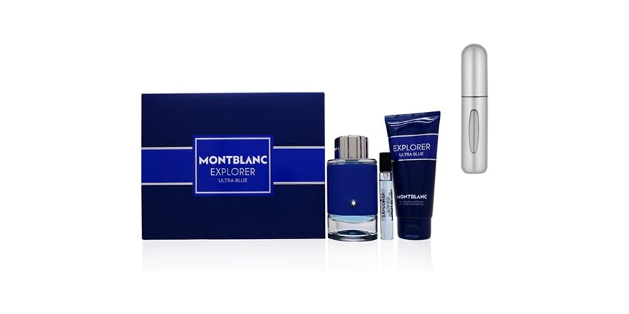 Montblanc Men's Explorer Ultra Blue Set w/Atomizer