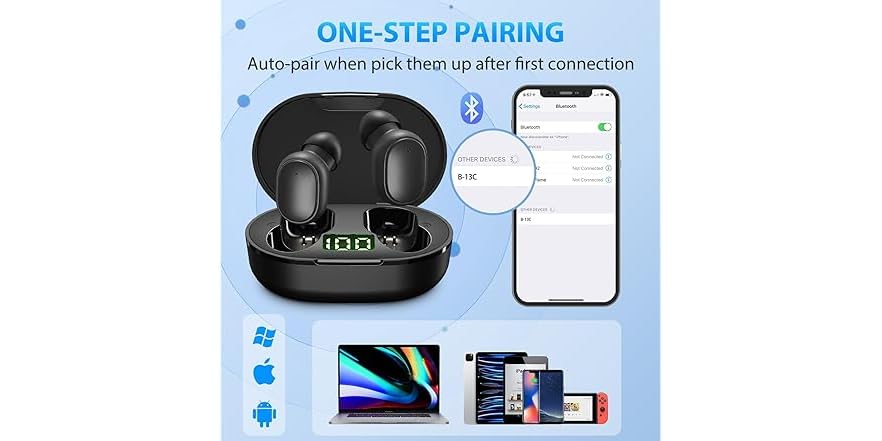 USB-C Rechargeable Wireless Earbuds