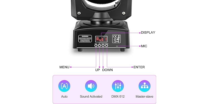 U`King U`King LED Moving Head Light 25W DJ Lig