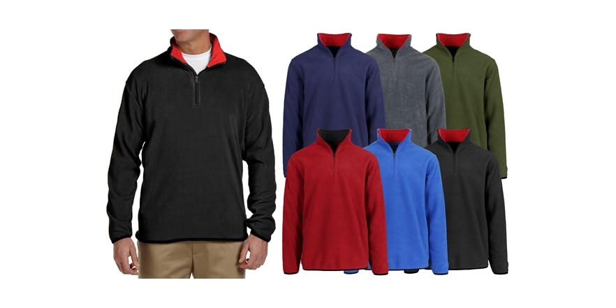 Mens 3PK Pullover Polar Fleece Sweater