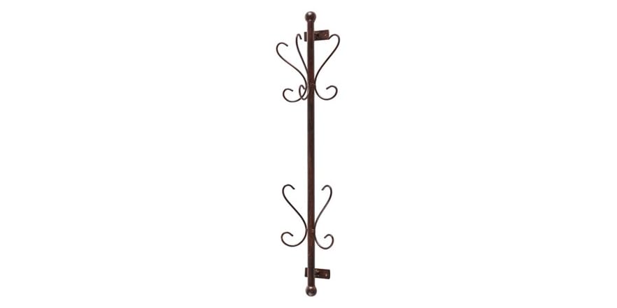 Wall Mount Entryway Rack - Burnished Bronze