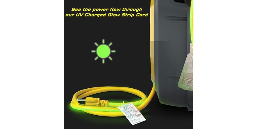 ReelWorks Extension Cord Reel Retractable 12AWG x 50'