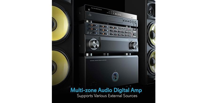 Pyle 12-Channel Wireless Bluetooth Amplifier